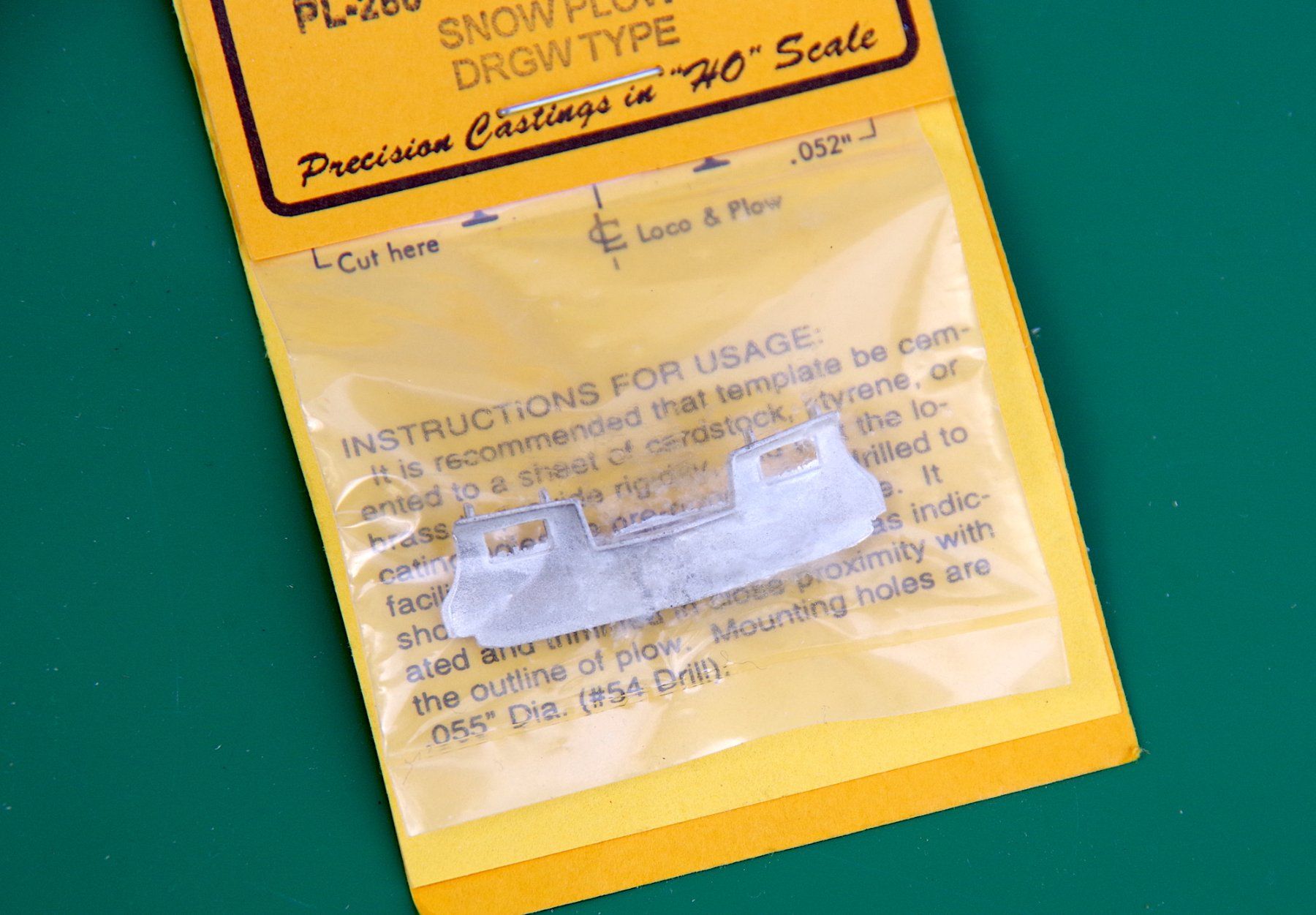 Details West PL-286 H0 Snow Plow für Dieselloks DRGW (USA) (Neu und originalverpackt) in ...