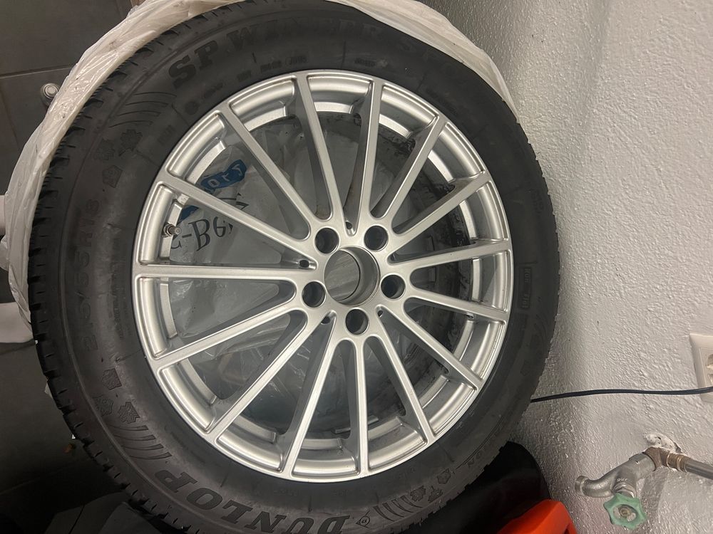 4 Dunlop Winterreifen + Mercedes Felgen, 18 Zoll (Gebraucht) in Arlesheim für CHF 380 – nur ...