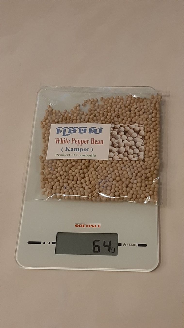 K.. R) Original Kampot Pfeffer weiss aus Kambodscha (Neu und ...