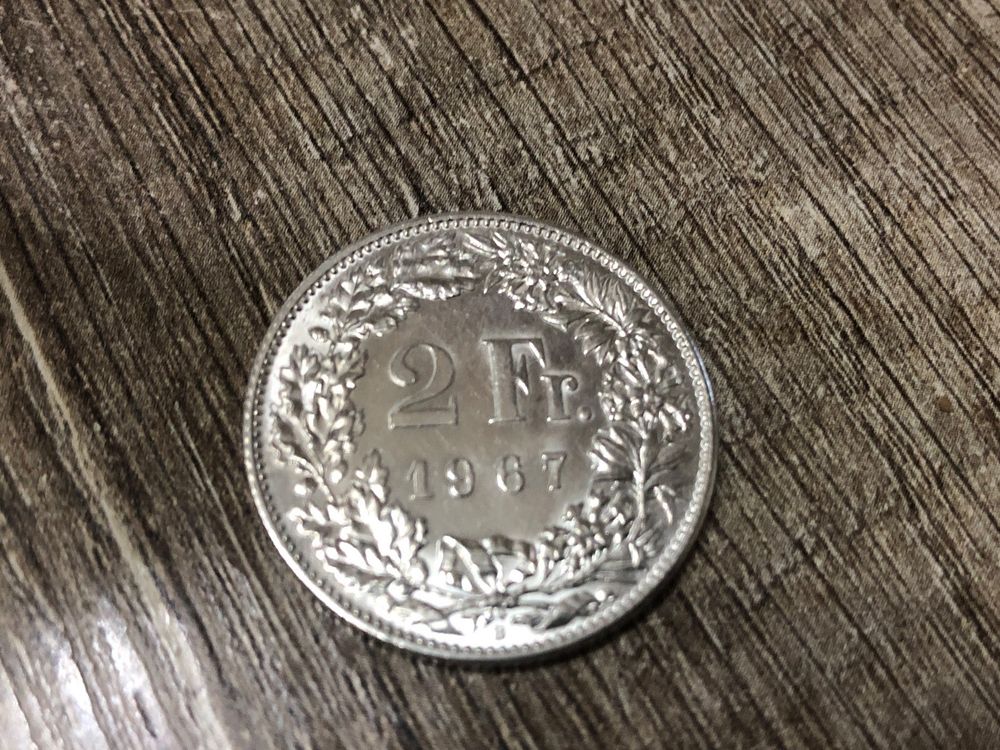 Schweiz 2 Franken 1967 Silber Rar (Gebraucht) in Flumenthal für CHF 6.5 – mit Lieferung auf ...