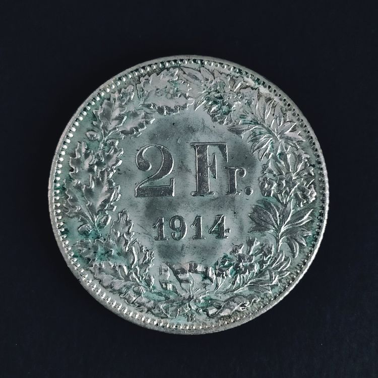 2 Franken Silbermünze 1914 (Gebraucht) in Eggenwil für CHF 20 – mit Lieferung auf Ricardo kaufen