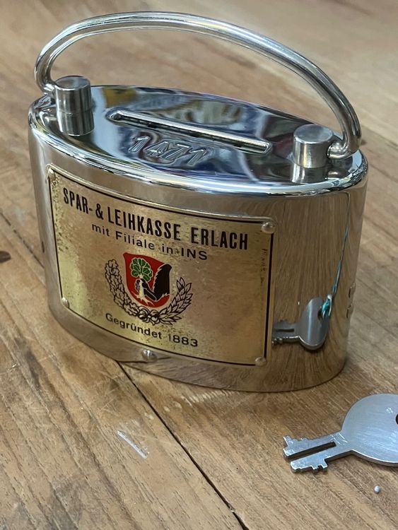 KÄSSELI MIT SCHLÜSSEL !! SPAR- & LEIHKASSE ERLACH (Gebraucht) in Basel für CHF 35 – mit ...