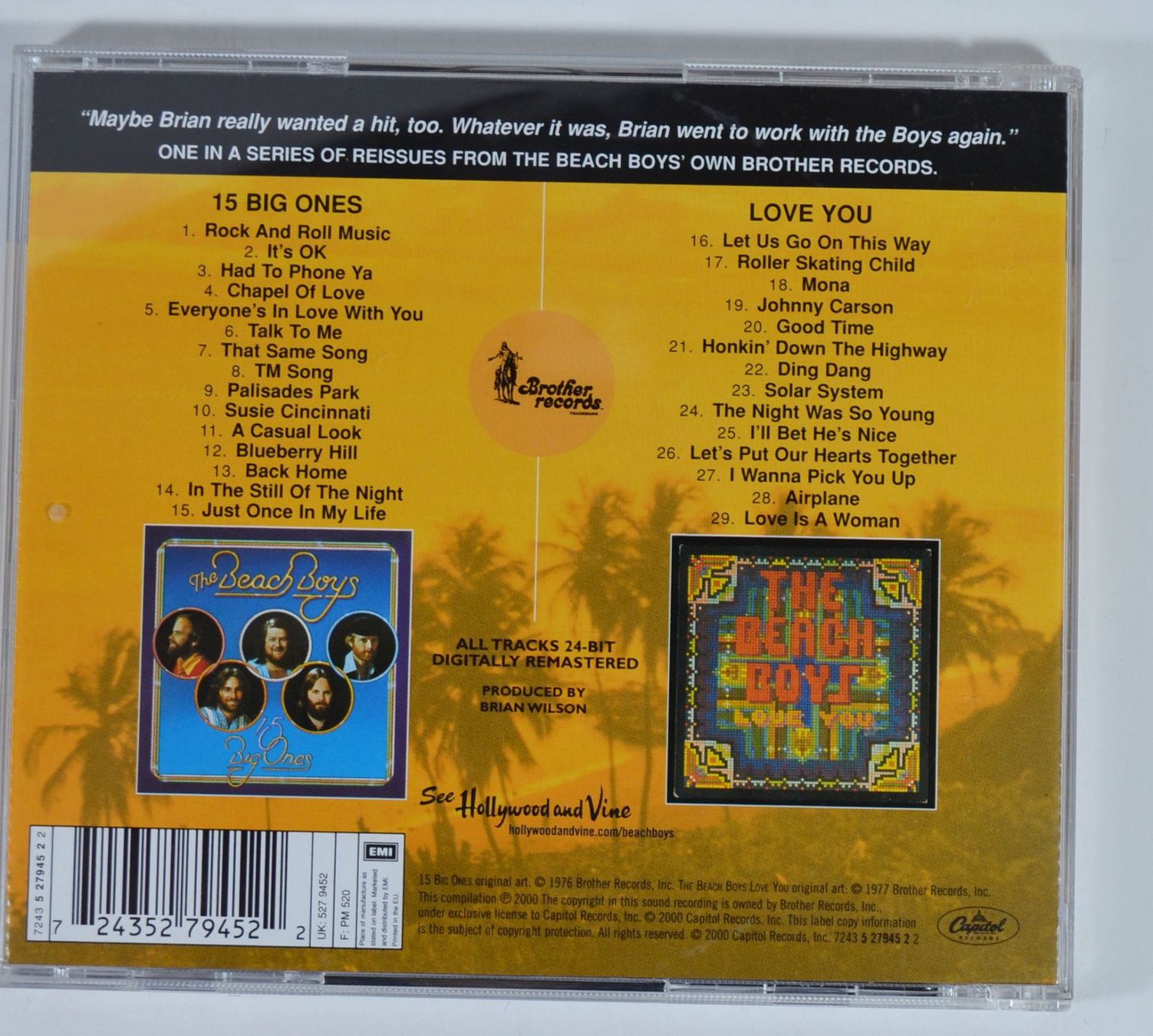 CD: THE BEACH BOYS - 15 Big Ones (2 Alben auf 1 CD) (Neu (gemäss ...