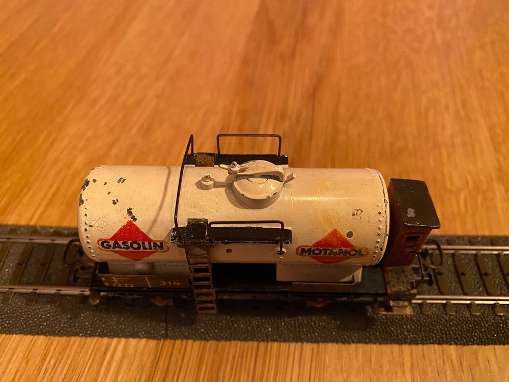 Märklin 314 Gasolin Montanol Kesselwagen Guss H0 AC Antik (Gebraucht) in Bauma für CHF 71 – mit ...