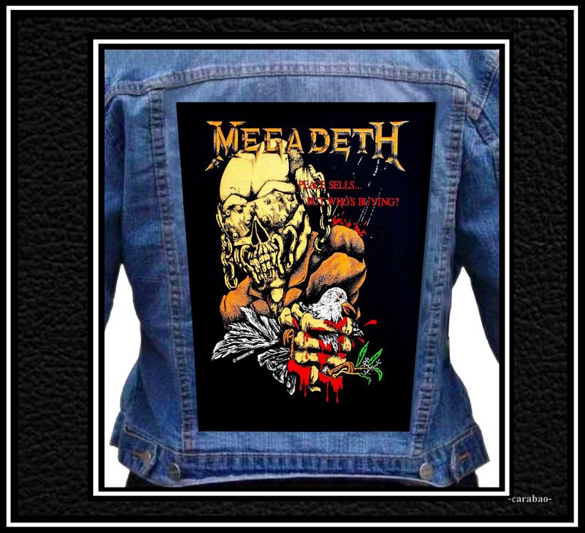 Rücken-Aufnäher *Megadeth* / Original Back Patch (Neu (gemäss ...