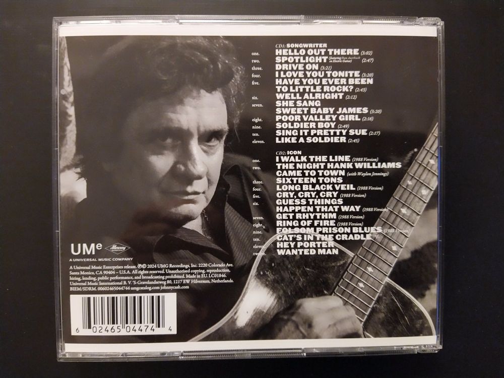 2 CD JOHNNY CASH Songwriter 2024 & Icon (Deluxe Edition) (Neu und ...