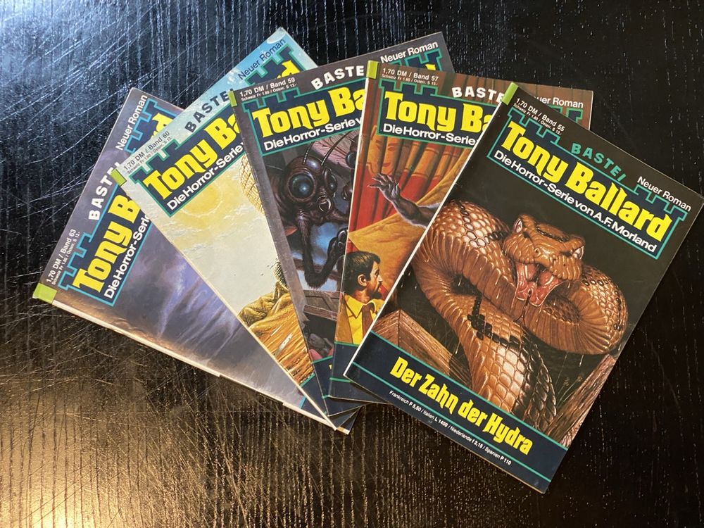 5 Tony Ballard Horror Romane A.F.Morland 80er Kult (Gebraucht) in für ...