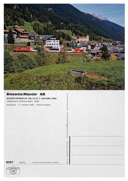Disentis Mustér Surselva Oberalp Bahn MGB FO GLACIER-EXPRESS (Neu ...