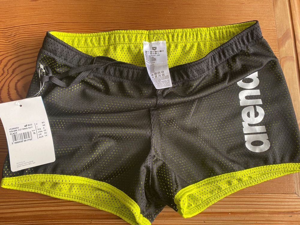 Arena Square Cut Drag Suit Shorts schwarz (Neu und originalverpackt) in ...