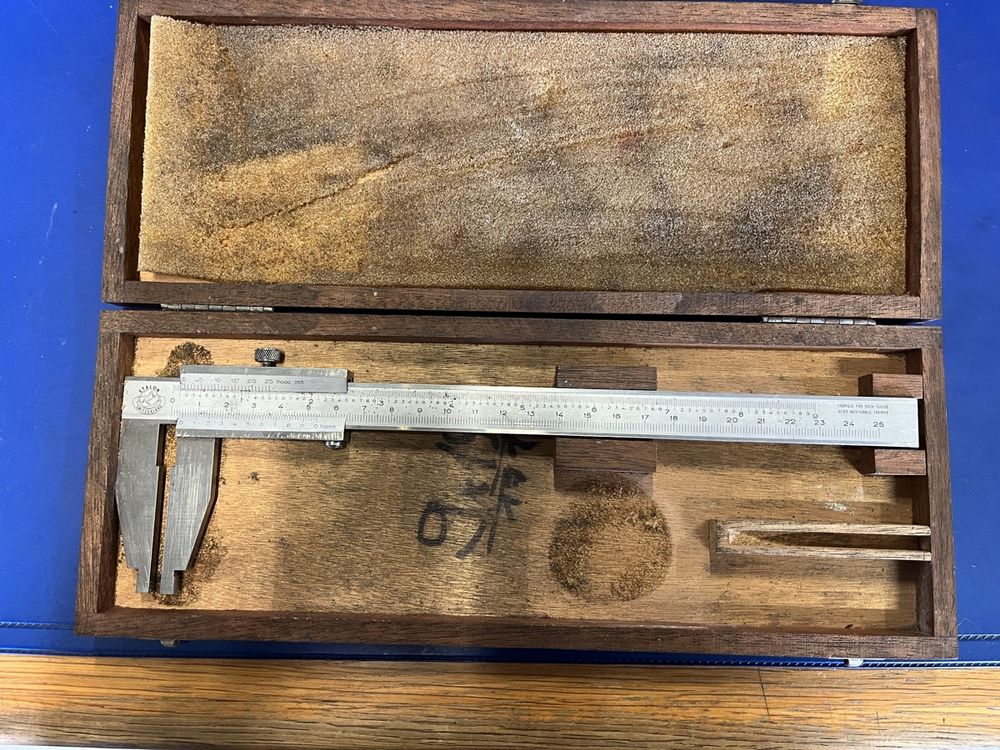 Schieblehre Brutsch Ruegger 25cm mit Holzkiste (Gebraucht) in ...