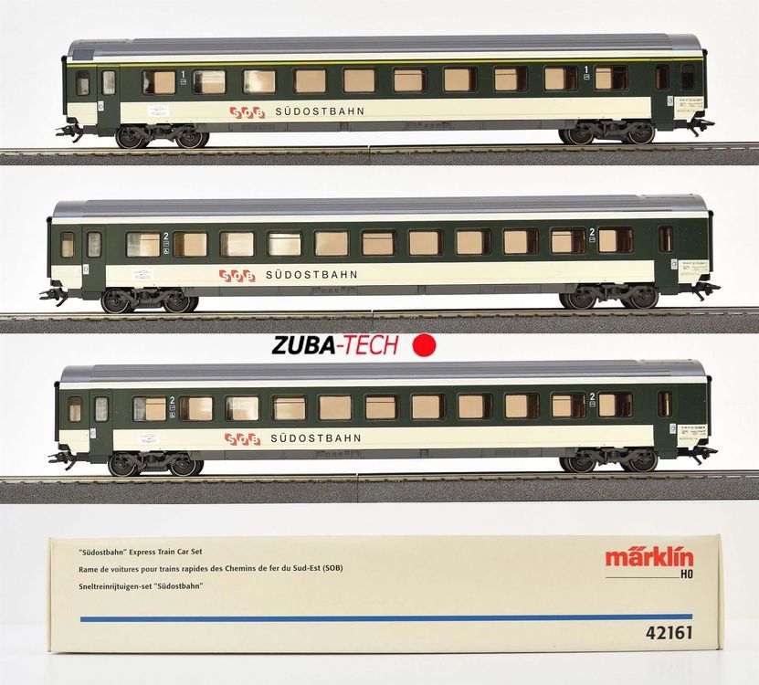 Märklin 42161 Schnellzug-Wagenset SOB H0 (Gebraucht) in St. Gallen für CHF 101 – mit Lieferung ...