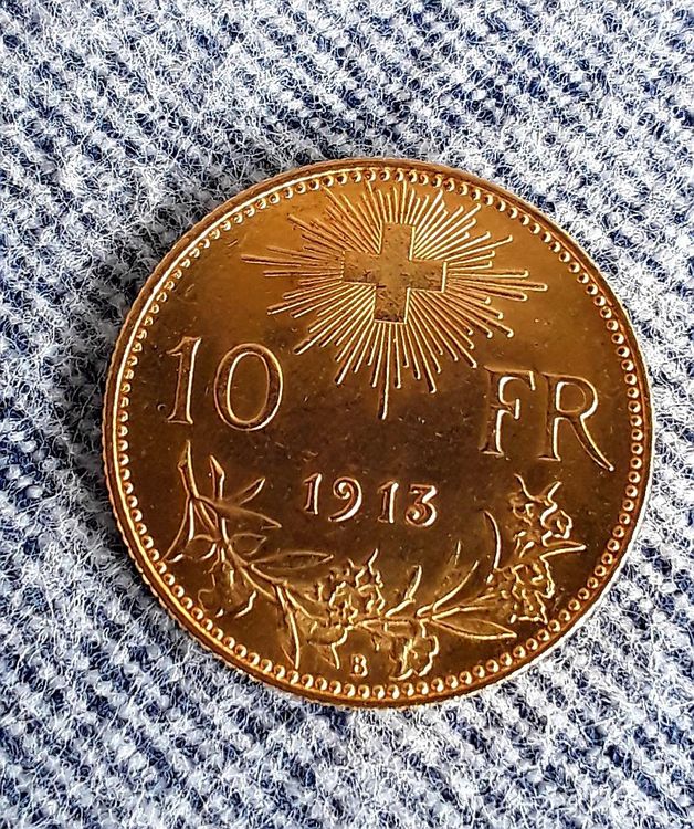 Schönes 10 Franken Vreneli 1913 ab Fr.1.- | Kaufen auf Ricardo