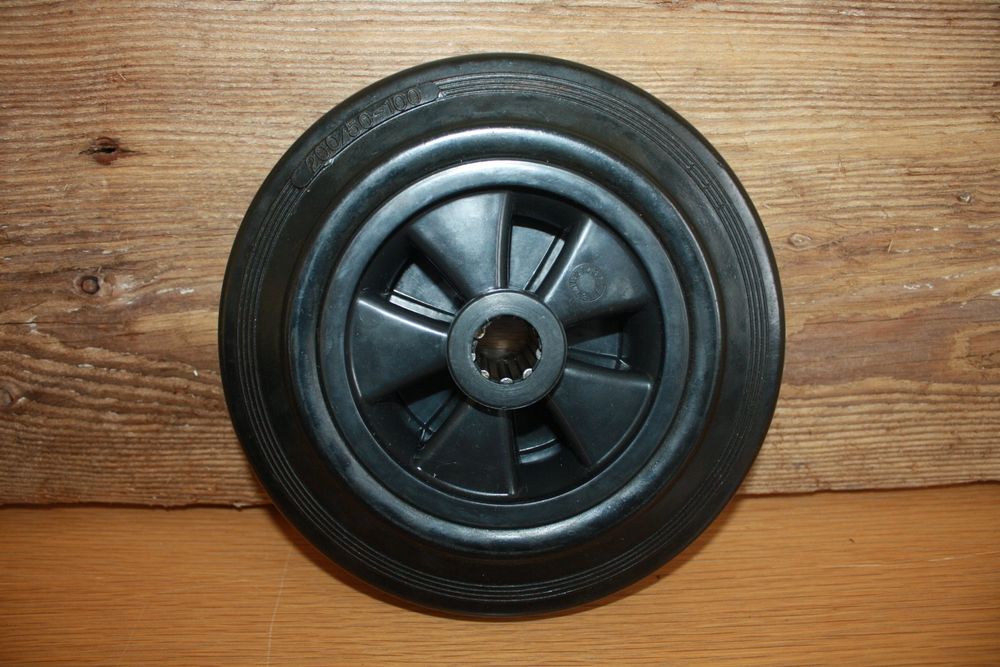 2 Vollgummiräder Räder mit Kunststofffelge und Rollenlager (Gebraucht ...