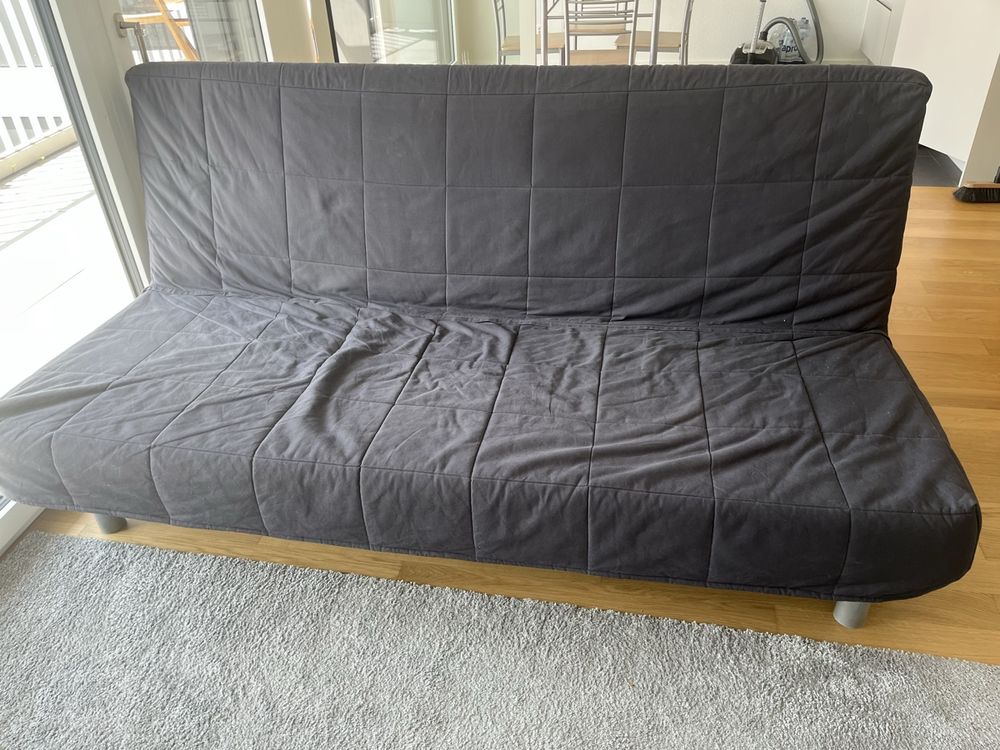 Sofa mit Bettfunktion, Schlafsofa, grau (Gebraucht) in Lufingen für CHF 30 – nur Abholung auf ...