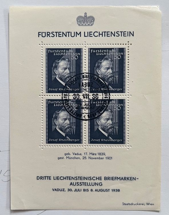 FL Block 3, 1938 gest. (Gebraucht) in Adliswil für CHF 20 – mit Lieferung auf Ricardo kaufen