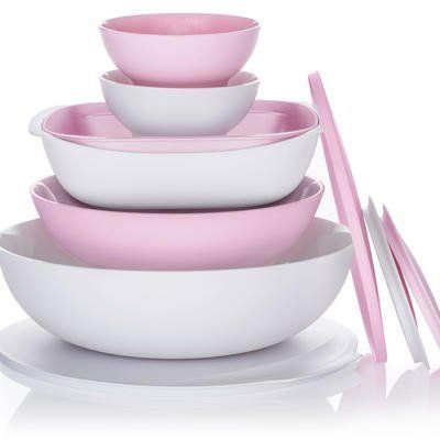 Allegra set Rosa/weiss- Tupperware (Neu (gemäss Beschreibung)) in ...