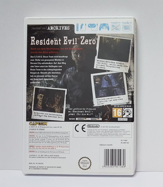 Resident Evil Zero das S.T.A.R.S Bravo Team Wii (Gebraucht) in ...