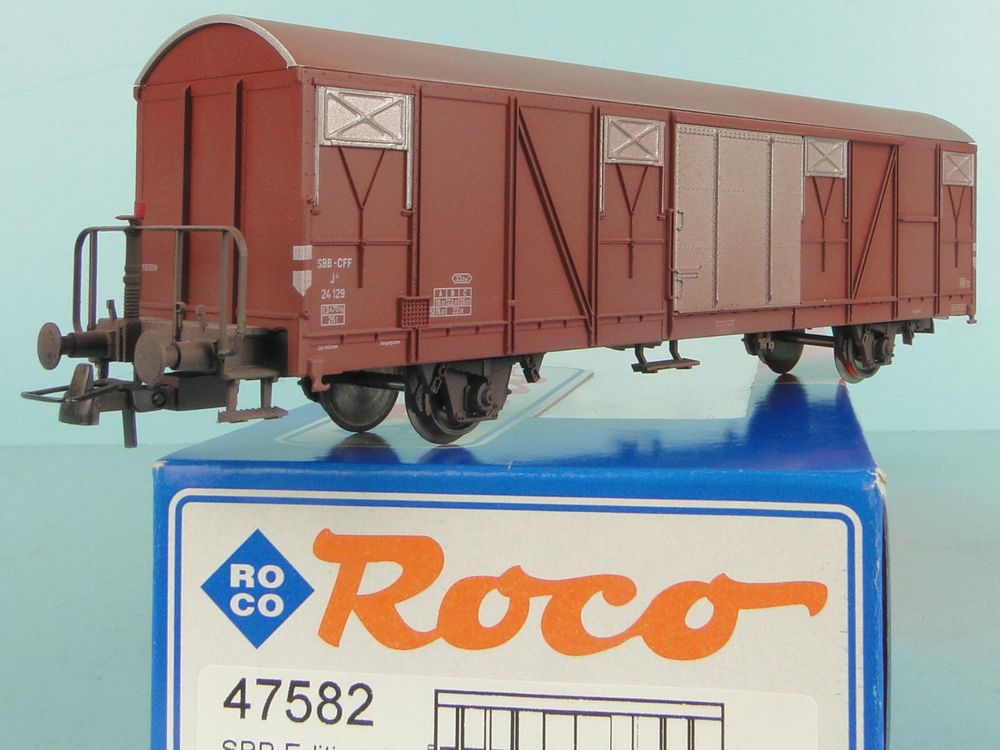 ROCO 47582 Edition 1 geschlossener Güterwagen der SBB (Gebraucht) in ...