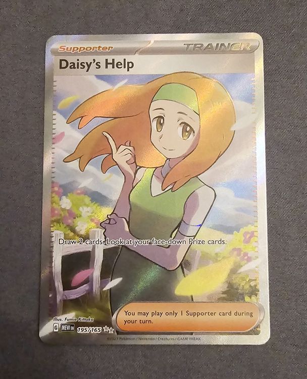 Carte Pokémon Daisy's Help 195/163 Full Art (Neu (gemäss Beschreibung ...