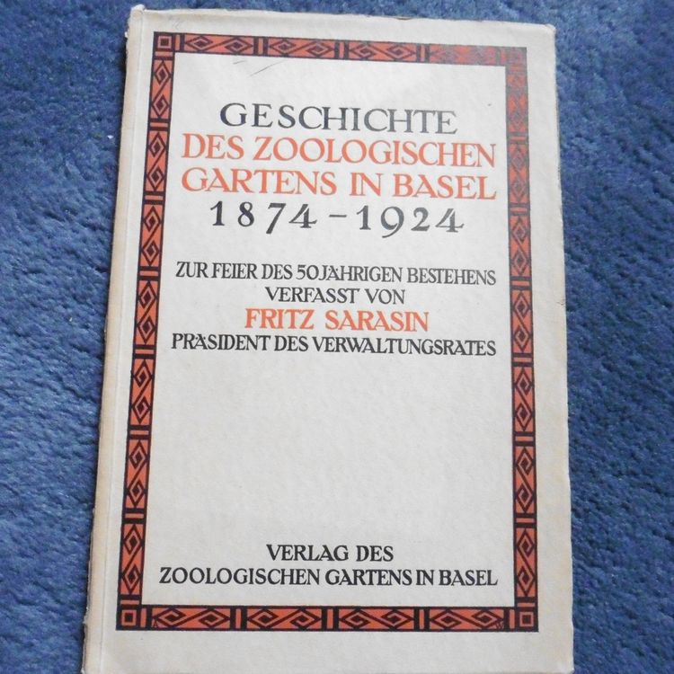 Basel,Zoologischer Garten,1874-1924,F.Sarasin,Fotos,Plan | Kaufen auf Ricardo