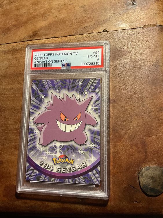 Gengar, TOPPS Pokémon T.V. Animation Séries 2 (2000), PSA 6 (Gebraucht ...