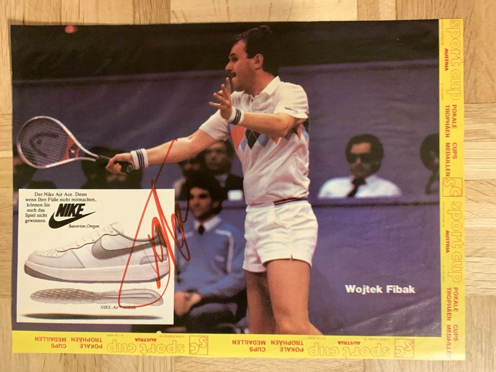 Original Autogramm Wojtek Fibak Tennis 5 Einzel/52 Doppelti. (Gebraucht ...