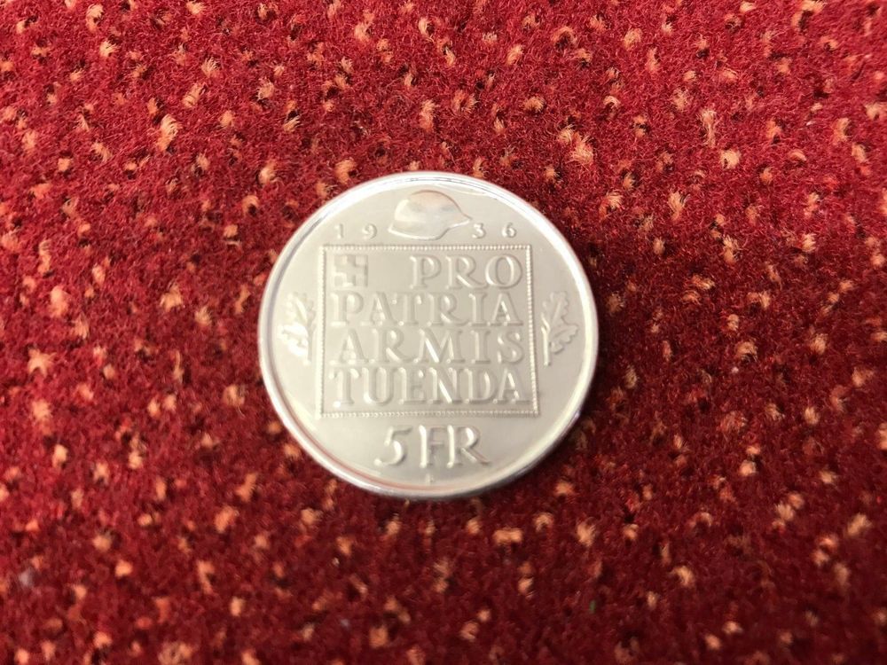 5 Franken Gedenkmünze 1936 Silber TOP (Gebraucht) in Ormalingen für CHF 18.95 – mit Lieferung ...