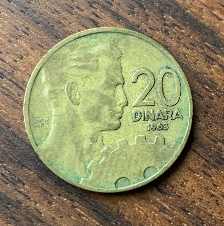 Münze Jugoslawien 20 Dinar 1963 (Gebraucht) in Opfikon für CHF 2 – mit Lieferung auf Ricardo kaufen
