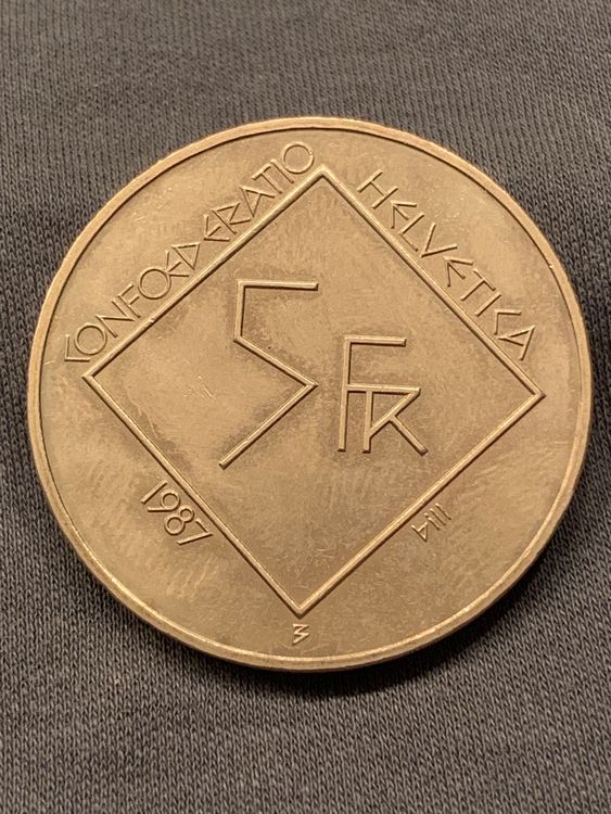 5 Schweizer - Franken 1987 Le Corbusier Preisvorschlag ?? (Gebraucht) in Niederrohrdorf für CHF ...