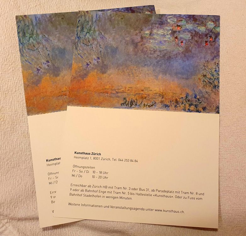2 Eintritte ins Kunsthaus Zürich (Gebraucht) in Zürich für CHF 29 – mit Lieferung auf Ricardo kaufen