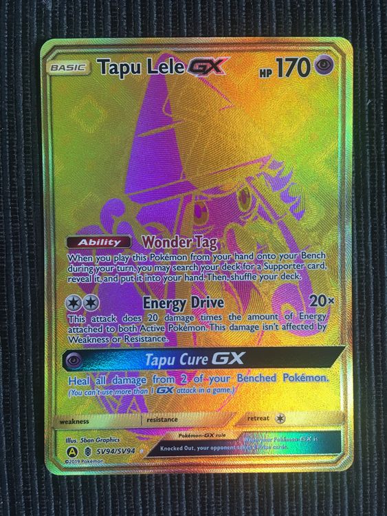 Pokemon Tapu Lele Shiny Hidden Fates mint (Neu (gemäss Beschreibung ...