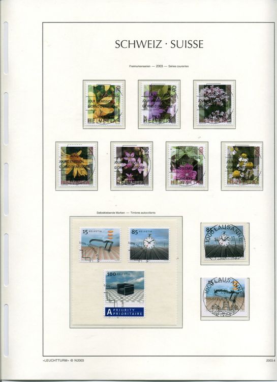 3 AUSGABEN MIT ALPENBLUMEN ETC 2003 - ET VOLL - LUXUS (Gebraucht) in Sarmenstorf für CHF 1 – mit ...