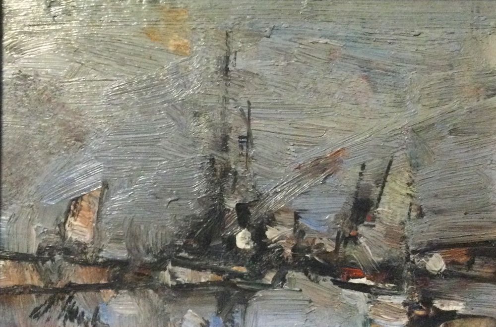 Walter Emil MÜLLER (1896-1983) Hafenszene Gemälde (Gebraucht) in Root für CHF 25 – mit Lieferung ...