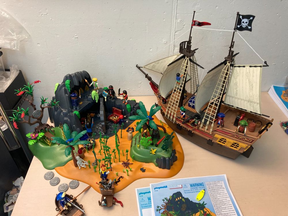 Playmobil Piraten, Piratenschiff und Pirateninsel viel Zubeh | Kaufen auf Ricardo