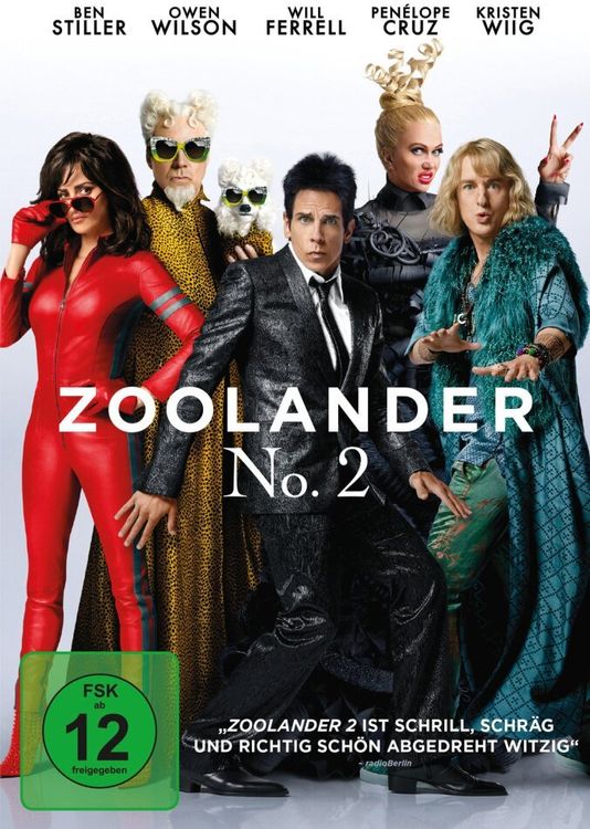 Zoolander No. 2, DVD mit Ben Stiller, Owen Wilson, W Ferrell (Gebraucht) in Sessa für CHF 1.95 ...