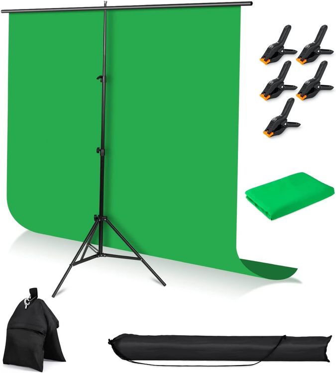 Greenscreen Fotografie Streaming Hintergrund mit Ständer | Kaufen auf ...