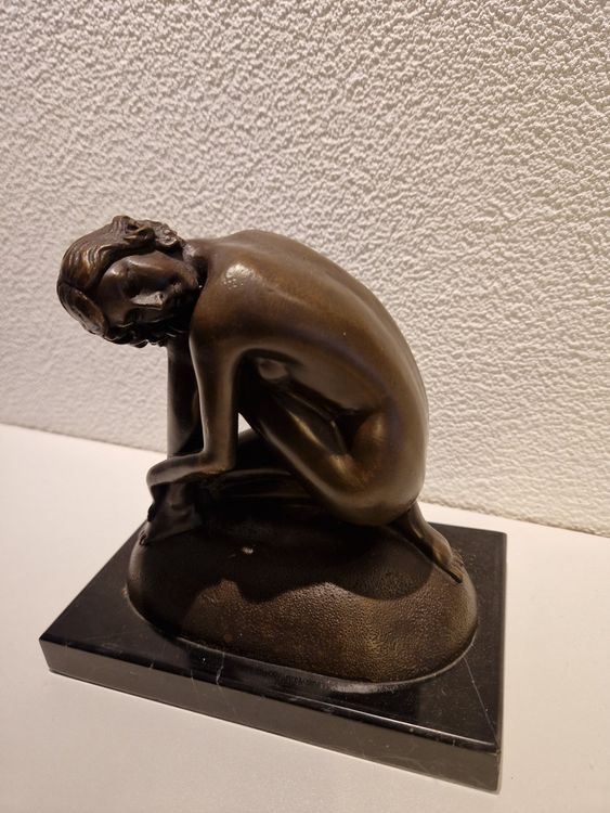 Ferdinand Preiss Bronze, Frauenakt Jungendstil (Gebraucht) in Salouf ...