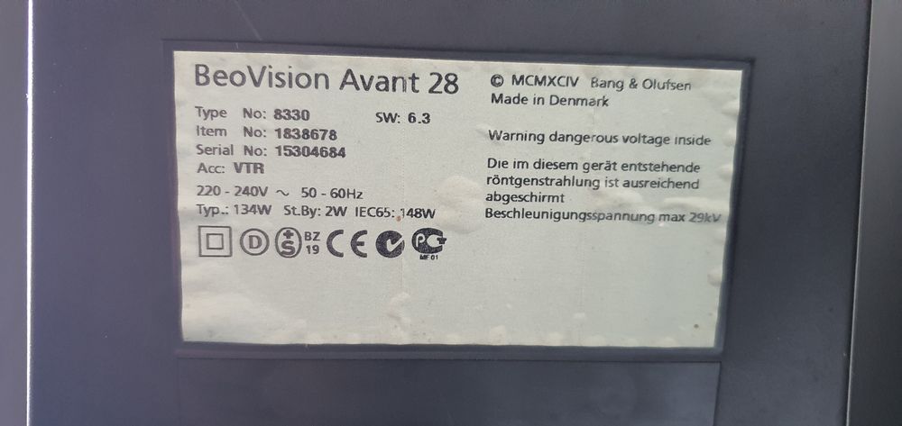 BeoVision Avant 28 Fernseher mit 2 Fernbedienungen dazu | Kaufen auf Ricardo