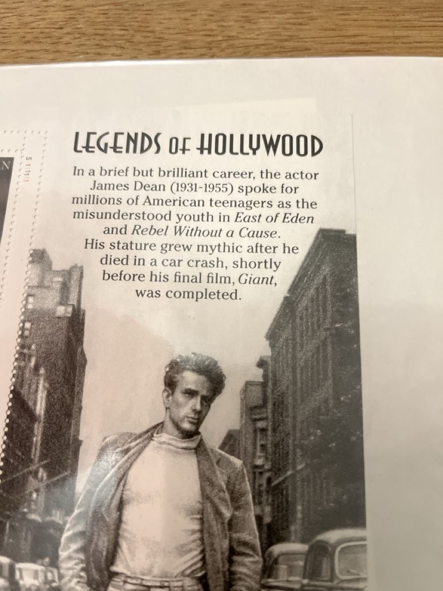 James Dean Briefmarken, Legenden aus Hollywood, Top Zustand! (Neu ...