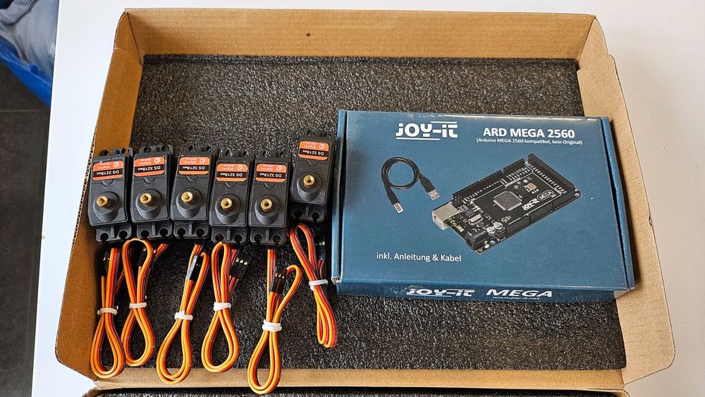 Roboter-Arm Bausatz 6 DOF + Arduino Mega 2560 (von Joy-It) | Kaufen auf ...