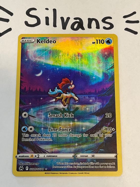 Keldeo Galar Galerie GG07 Crown Zenith Zenit der Könige EN (Neu (gemäss ...