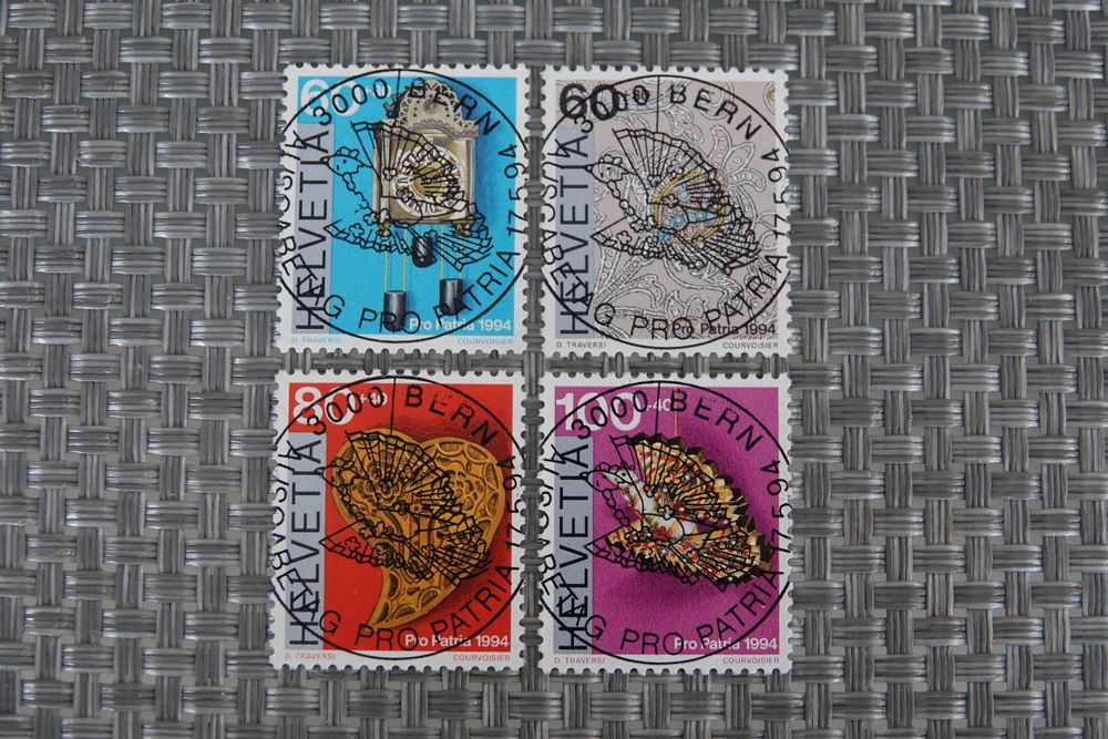 Pro Patria "Volkskunst der Schweiz III" 1994 ET-Vollstempel | Kaufen auf Ricardo