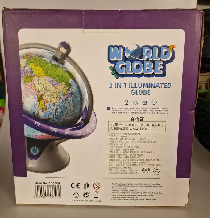 World Globe 3 in 1 Leuchtglobus,neu und originalverpackt (Neu und ...