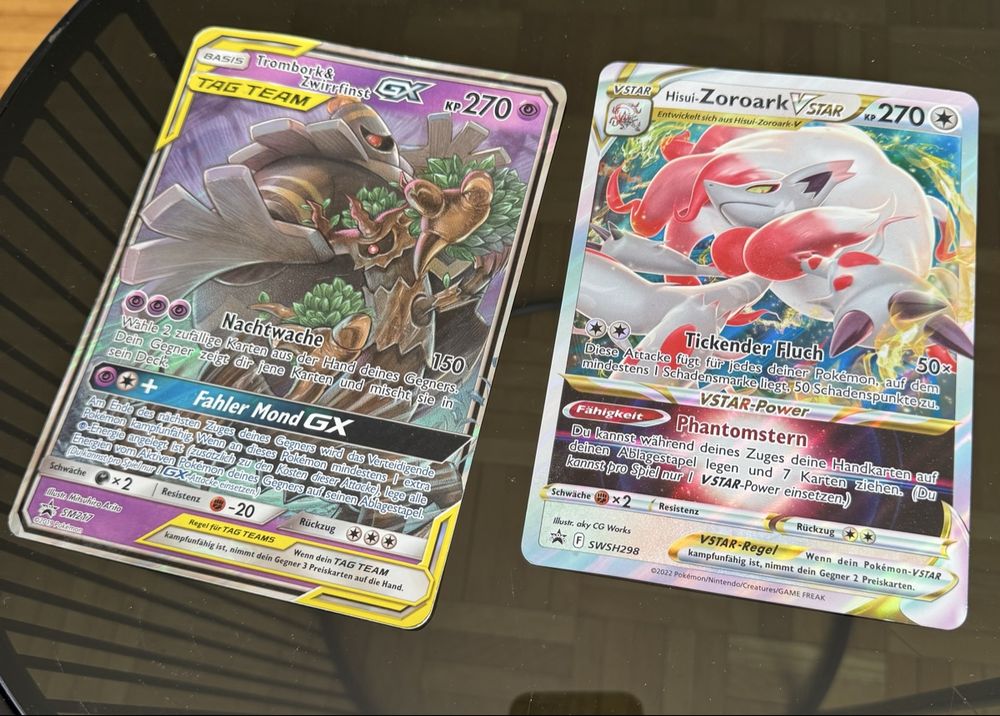 Pokémon Karten Zoroark VSTAR & Trombork GX (gross) (Gebraucht) in ...