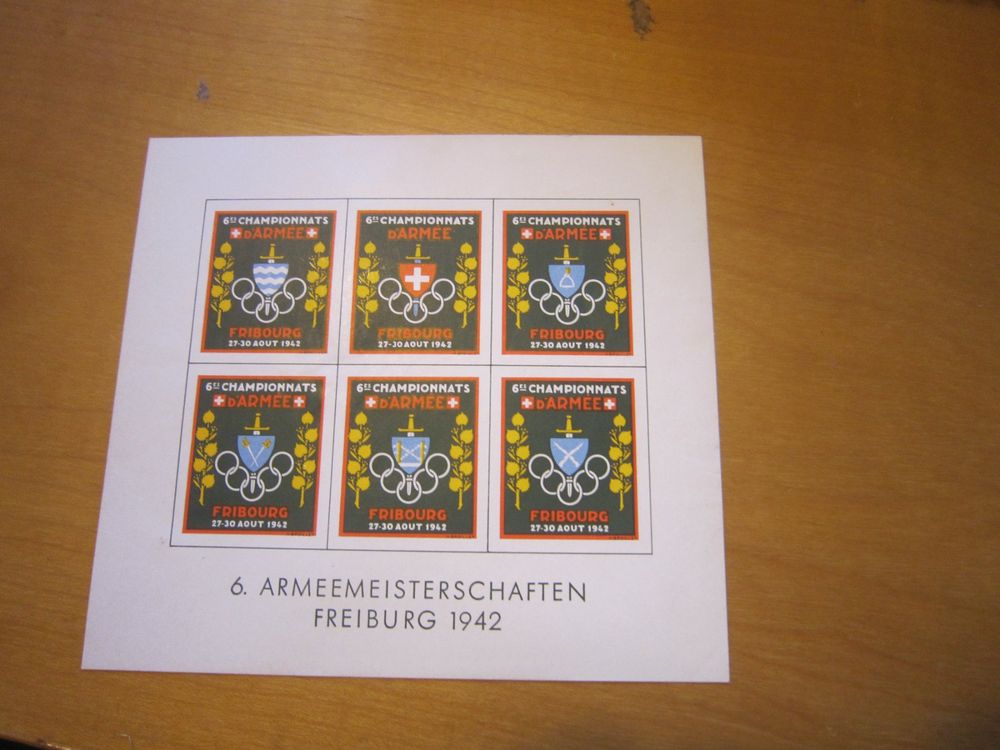 MK3 Block Armeemeisterschaften 1942 Freiburg (Gebraucht) in Gordola für ...