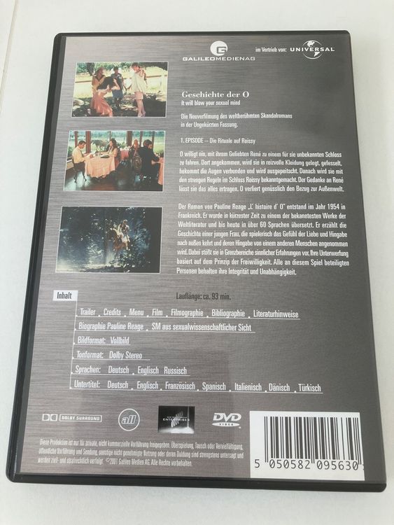 Die Geschichte Der O Episode1 Dvd Claudia Cepeda Erotik Kaufen 2977