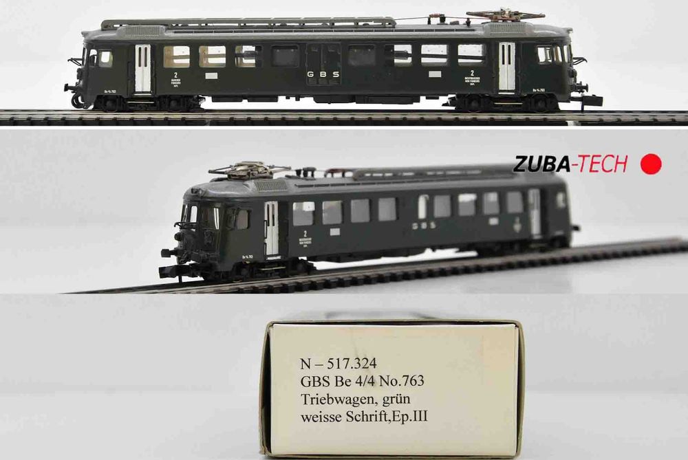 Wabu N-517.324 Triebwagen Be 4/4 GBS Spur N GS Analog OVP (Gebraucht ...