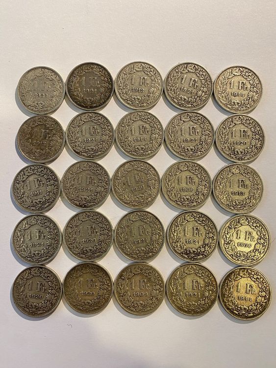 25 Stk 1.- über 100 Jahre Alt (51) (Gebraucht) in Ballwil für CHF 81 – mit Lieferung auf Ricardo ...