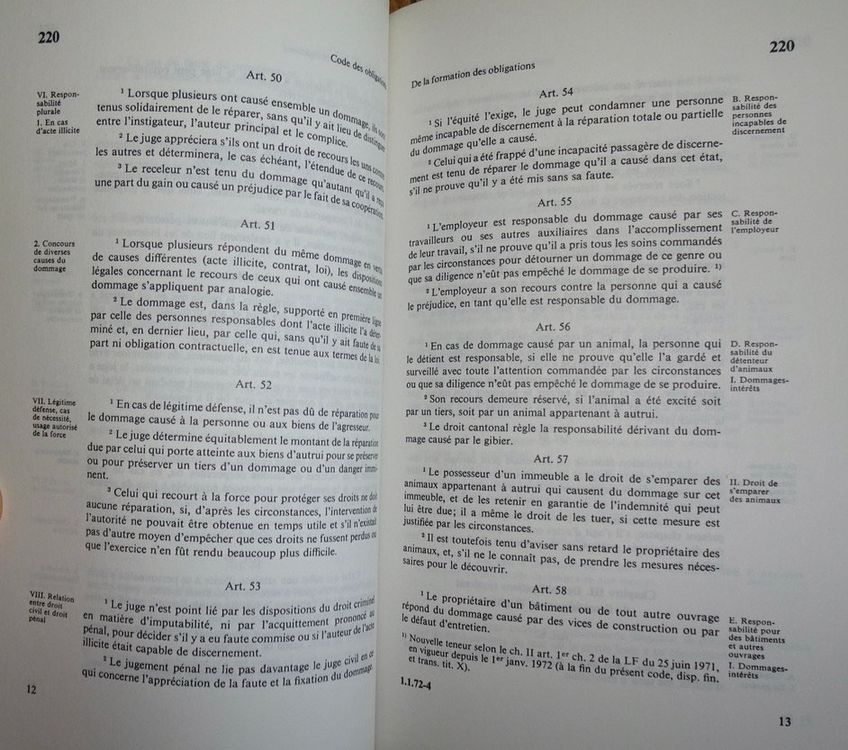 Code Civil Suisse et Code des Obligations (Neu (gemäss Beschreibung ...