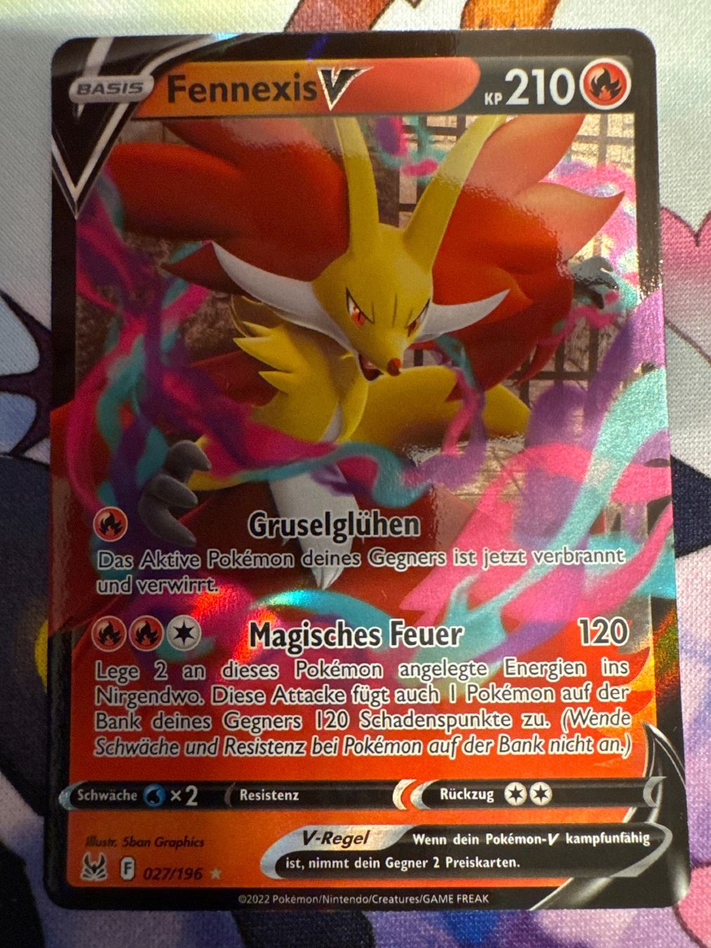 Fennexis V LOR027 DE - Verlorener Ursprung Pokemon (Neu (gemäss ...